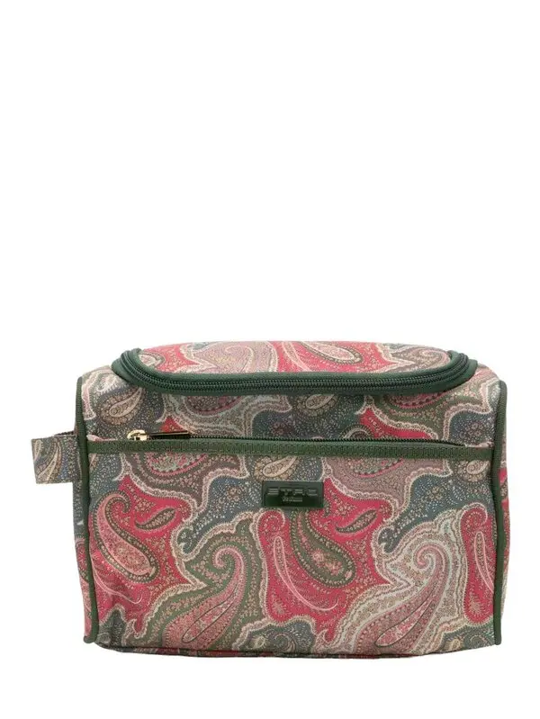 Etro Paisley-print Wash Bag - Green