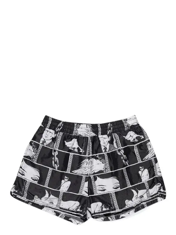 Enfants Riches Déprimés Printed Swim Shorts - Black