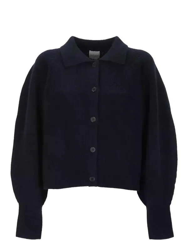 MADELEINE THOMPSON Wool Blend Cardigan - Blue
