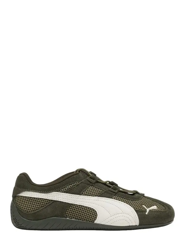 PUMA Speedcat Go Sneakers - Dark Olive/warm White