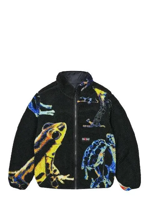 PALACE Frogger Reversible Fleece Jacket - Black