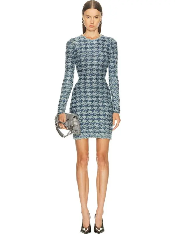 DIESEL® Long Sleeve Mini Dress - Blue