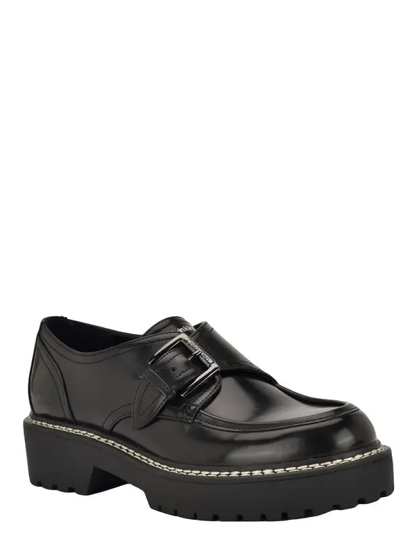 Calvin Klein Saundee Monk Strap Loafer - Black