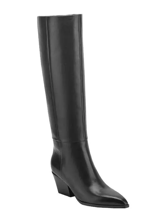 Marc Fisher Tarrie Tall Block Heel Boot - Black 001
