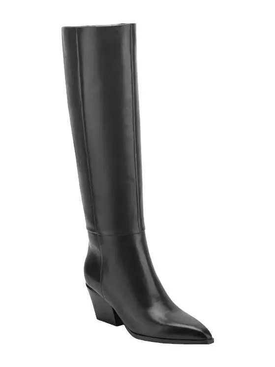 Marc Fisher Tarrie Tall Block Heel Boot - Black 001