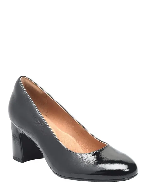 SOFFT Pumps With Block Heel - Black Patent
