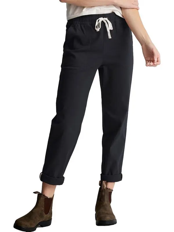 FREE FLY Pacifica Stretch Twill Drawstring Pants - Black Sand