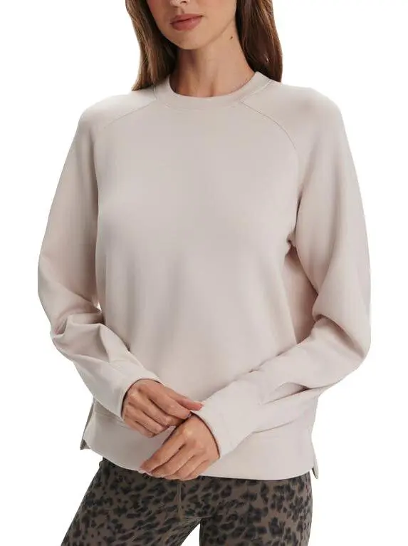 Varley Zosia Midlayer Crewneck Sweatshirt - Silver Grey