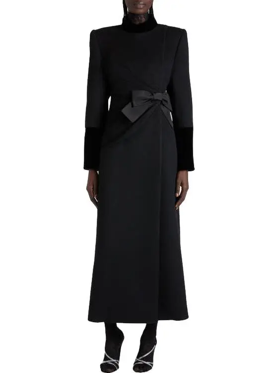Valentino Garavani Virgin Wool And Cashmere Coat - Black