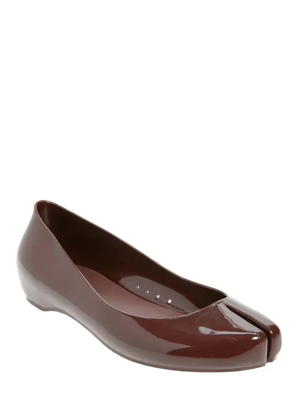 Jeffrey Campbell Fixed Split Toe Jelly Flat - Brown