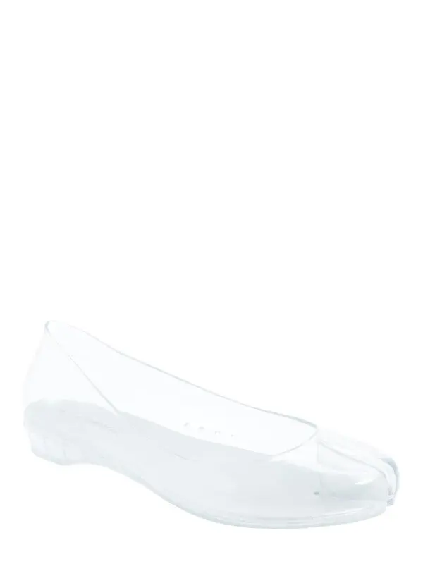 Jeffrey Campbell Fixed Split Toe Jelly Flat - Clear