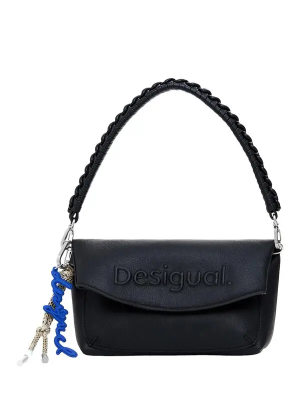 Desigual Faux Leather Shoulder Bag - Black