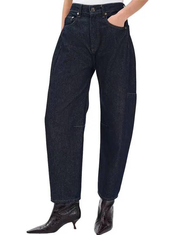 Rag & Bone Charlie Super High-waist Cropped Barrel Jeans - Twtri