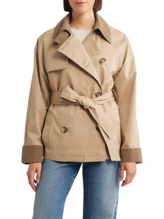 Sam Edelman Short Trench Coat - Sand