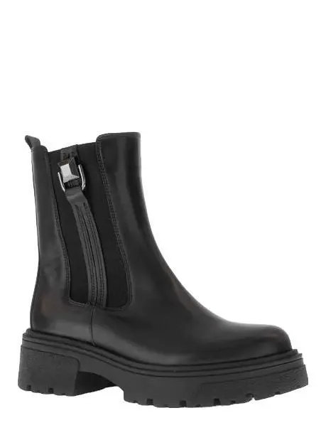 Gabor Lug Bootie - Black