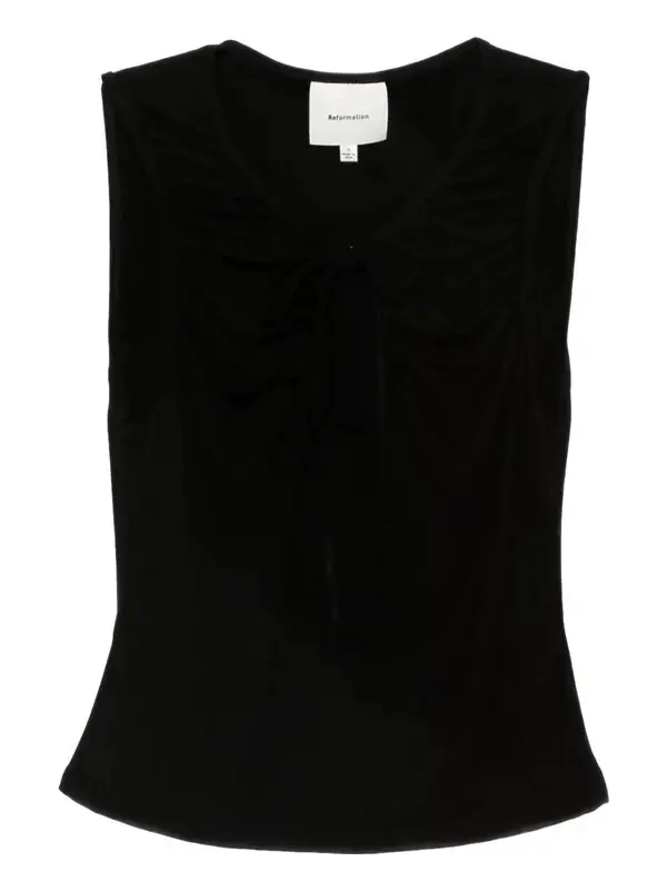 REFORMATION Bella Vest - Black