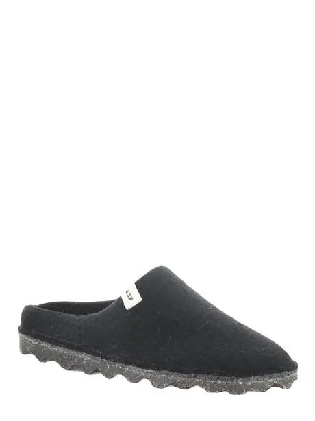 Fly London Natura Wool Felt Mule - Black