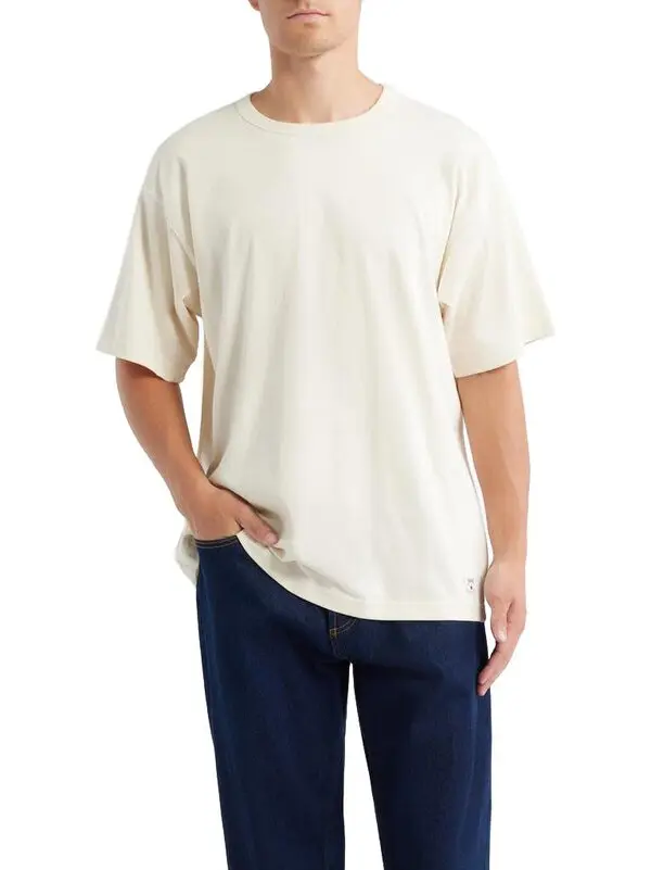 Edwin Oversize Heavyweight Cotton T-shirt - Natural
