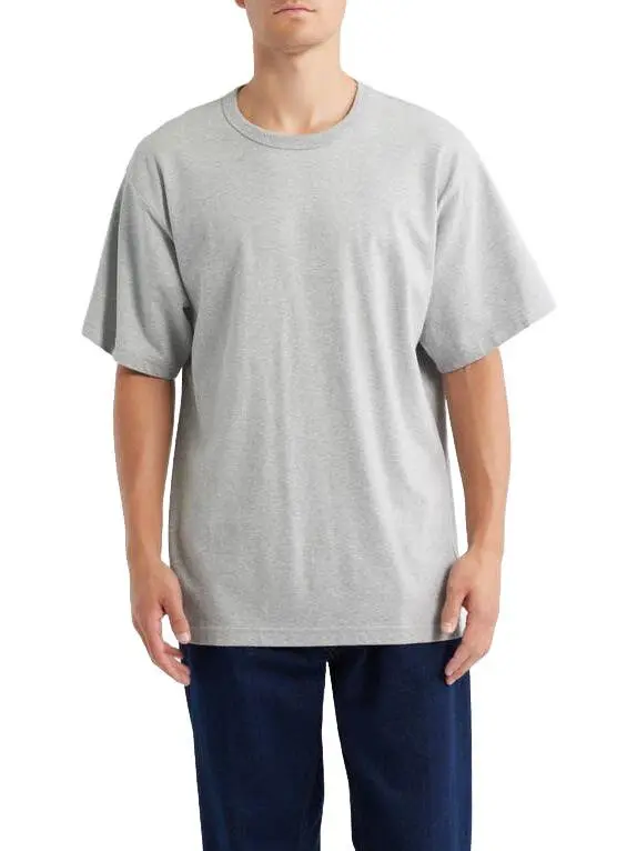 Edwin Oversize Heavyweight Cotton T-shirt - Heather Grey