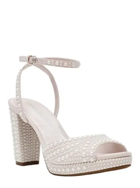 Anne Klein Vanna Platform Sandals - Bone