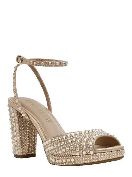 Anne Klein Vanna Platform Sandals - Platinum