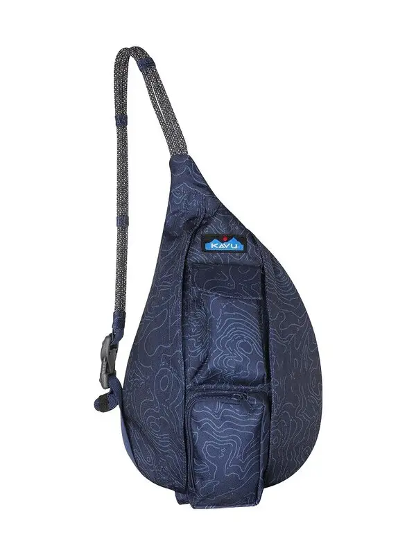 KAVU Mini Rope Sling Pack - Navy Topo