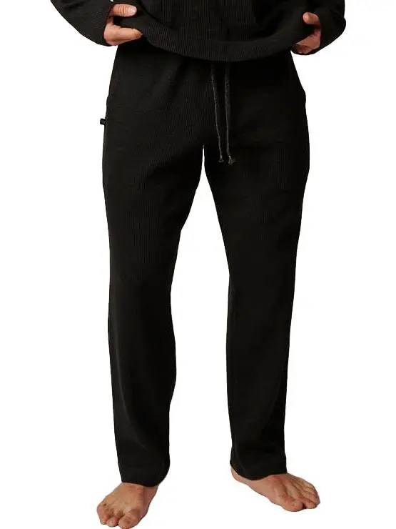 LEISURE LAB Cozy Cotton Sweatpants - Fireside