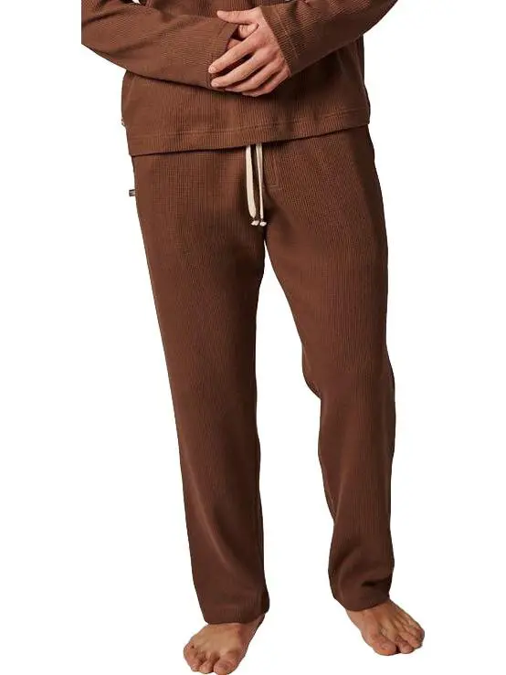 LEISURE LAB Cozy Cotton Sweatpants - Hazelnut