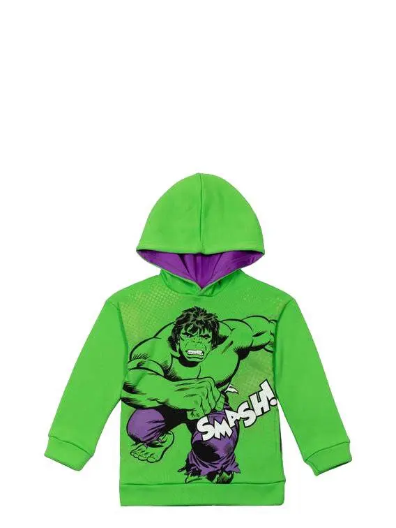 MARVEL Printed Pullover Hoodie - The Hulk Green Green