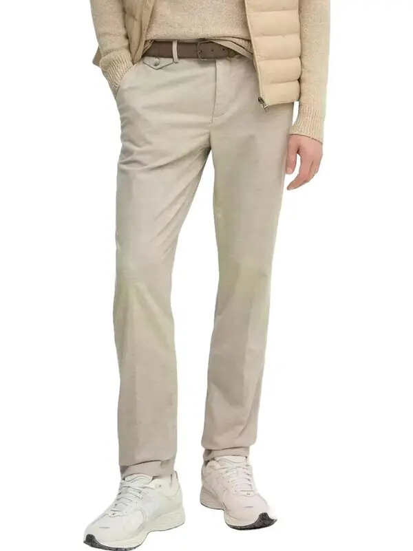 HACKETT Branded-button Trousers - Neutrals