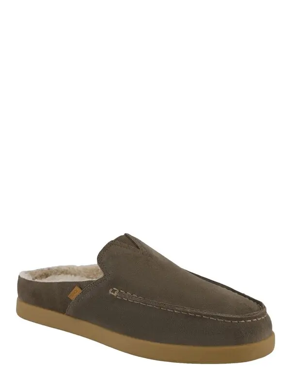 Toms Alonso Fleece Lined Mule - Olive