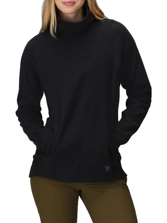 OUTDOOR RESEARCH Trail Mix Xt Fleece Cowl Neck Top - Black