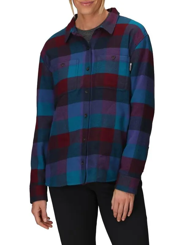 OUTDOOR RESEARCH Feedback Flannel Twill Overshirt - Winterberry Plaid