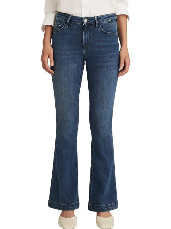 MAVI Sydney Mid-rise Flare Jeans - Mid Supersoft