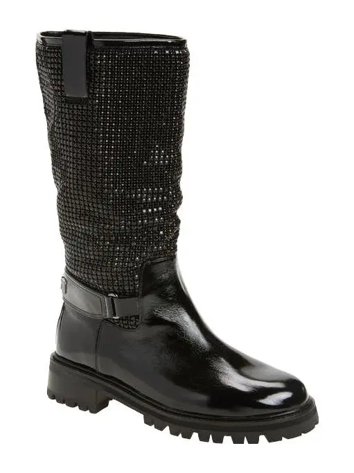 Kurt Geiger Crystal Embellished Boots - Black