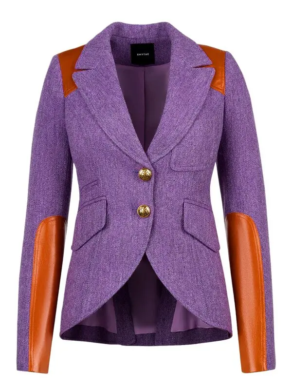 Smythe Saddle Patch Equestrian Blazer - Amethyst