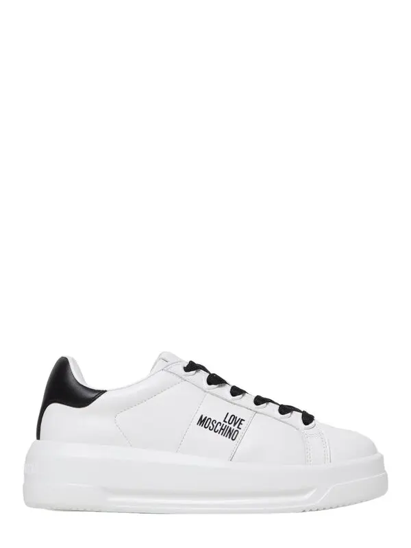 Moschino Lace-up Sneakers - White