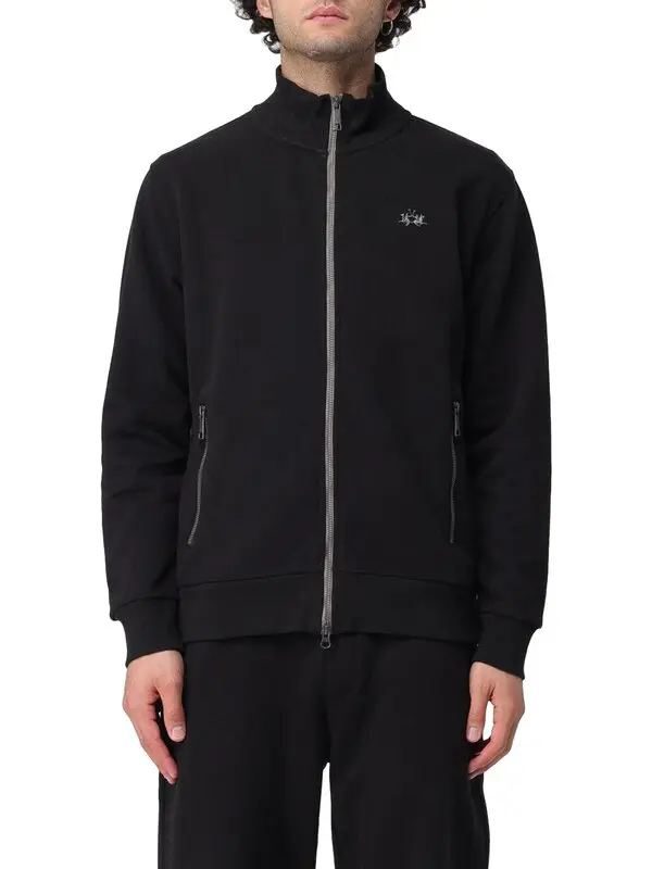 LA MARTINA Full Zip Sweatshirt - Black