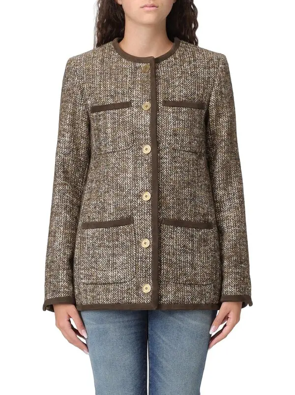 GOLDEN GOOSE Tailored Jacket With Button Detail - Dark