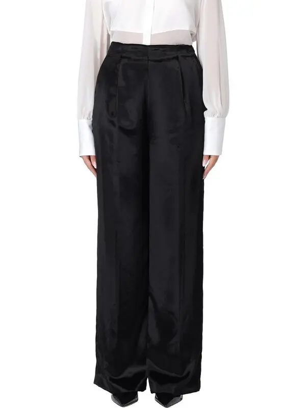 Alberta Ferretti Wide Leg Trousers - Black