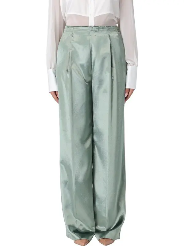 Alberta Ferretti Wide Leg Trousers - Green