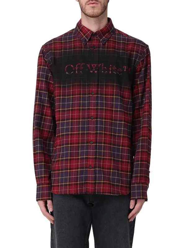 Off-White Shirt - Burgundy