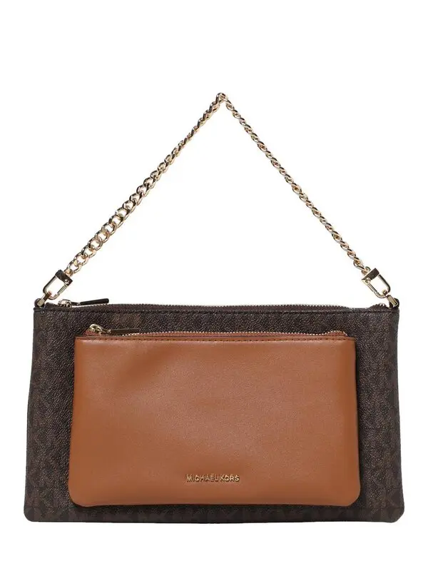 Michael Kors Shoulder Bag With Chain Strap - Brown