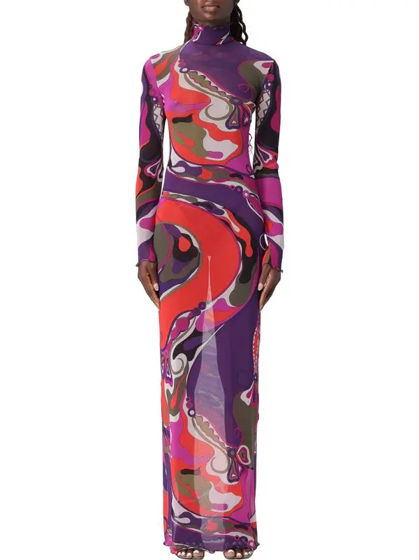 Emilio Pucci Printed Maxi Dress - Violet