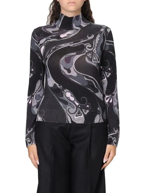Emilio Pucci Patterned Sweater - Black