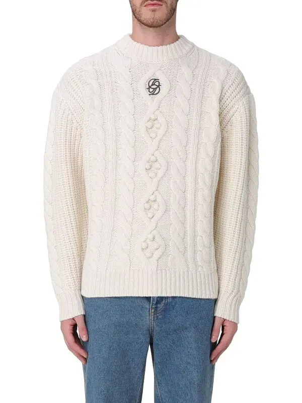 Drole De Monsieur Pullover Sweater - White