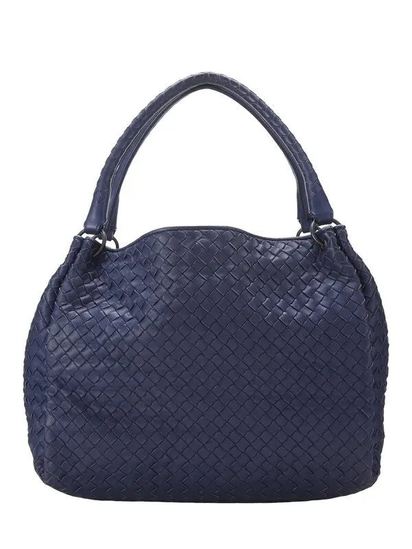Bottega Veneta Intrecciato Leather Parachute Shoulder Bag - Purple