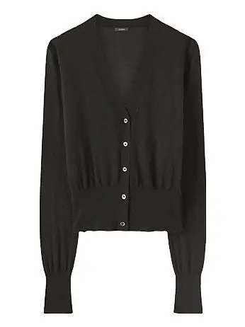 JOSEPH Cashair V-neck Cashmere Cardigan - Black