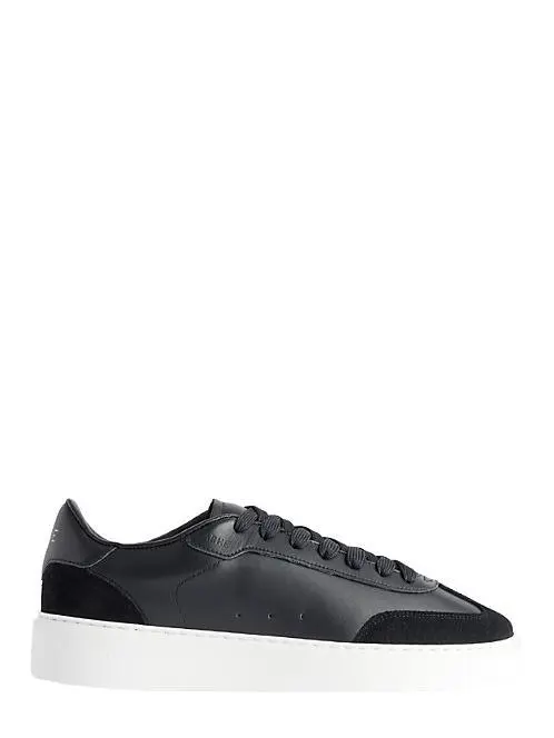 ARNE Leather And Suede Trainers - Black