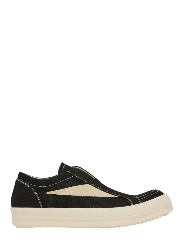 Rick Owens Vintage Laceless Low Sneakers - Black